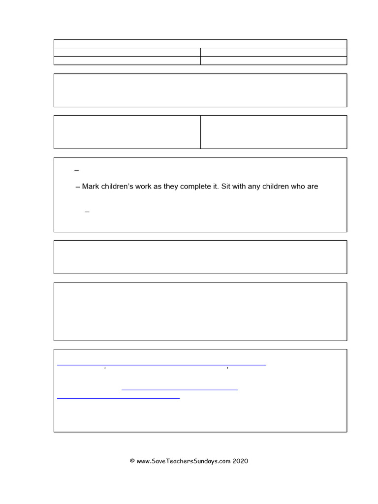Year 2 Maths Aut004 Ordering Numbers Lesson Plan (For Trainees) | PDF ...