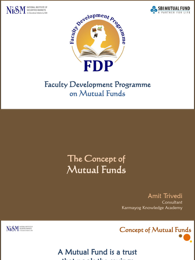 Concept of Mutual Funds | PDF | Investment Fund | Investing