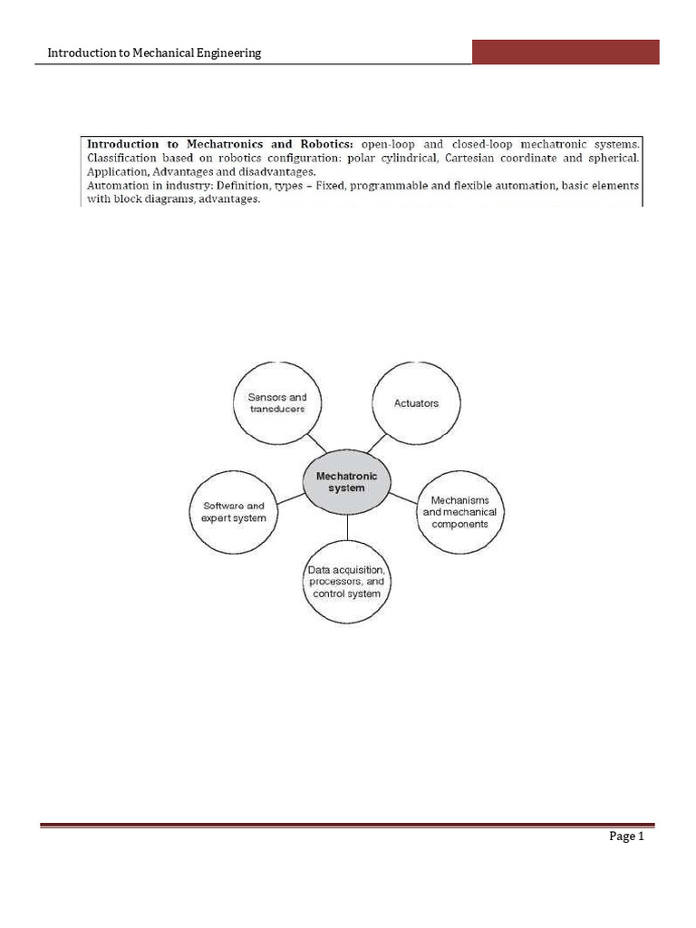 IME (BMEESC 104D) (Module 5) Notes | PDF | Automation | Robotics