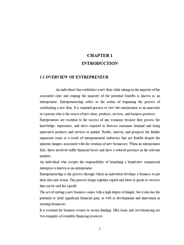 05 Chapter 1 | PDF | Entrepreneurship | Goal Setting