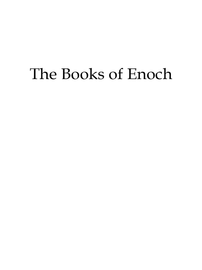 All Books of Enoch | PDF | Book Of Enoch