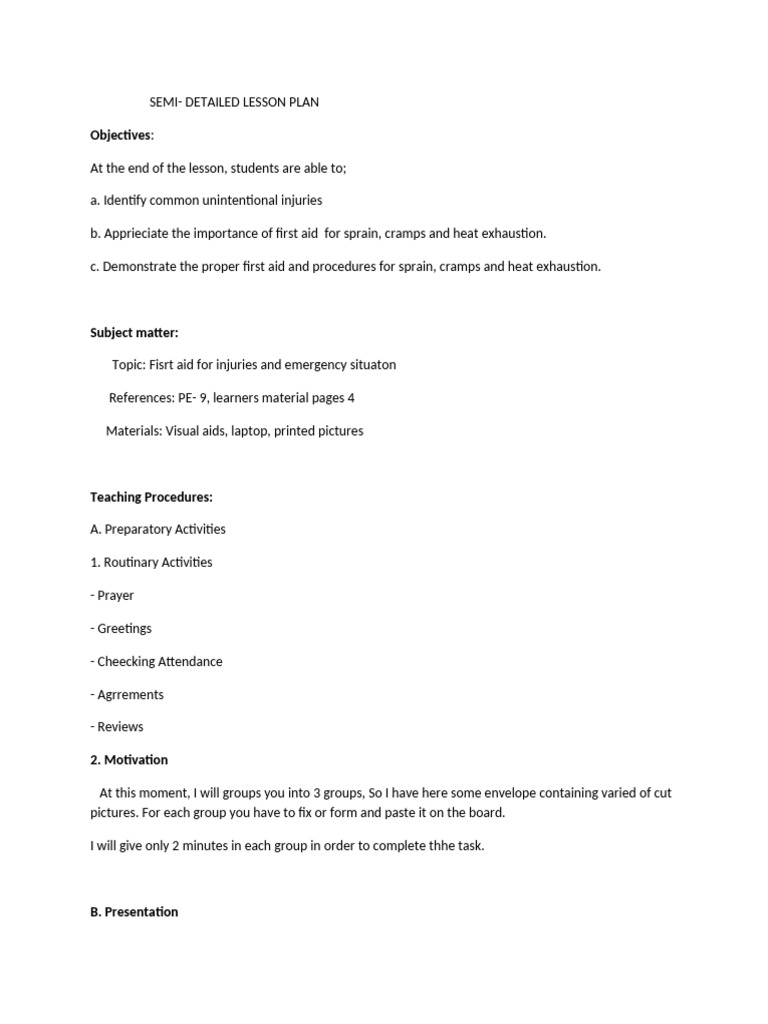 Semi - Detailed LP Mefril | PDF | Musculoskeletal System | Diseases And ...