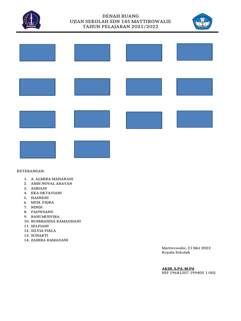 Denah Ruang Us SD | PDF