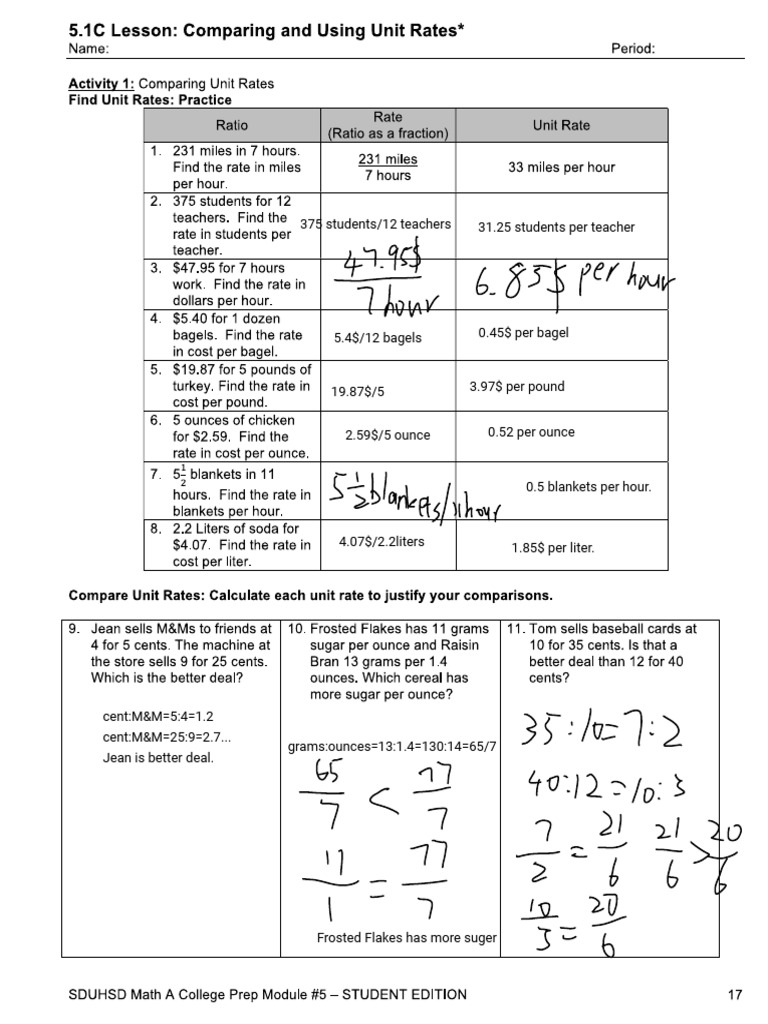 Kevin Diao - 5.1C Lesson_Math A | PDF