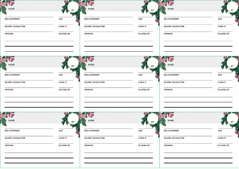 02e - Connections Sheet | PDF