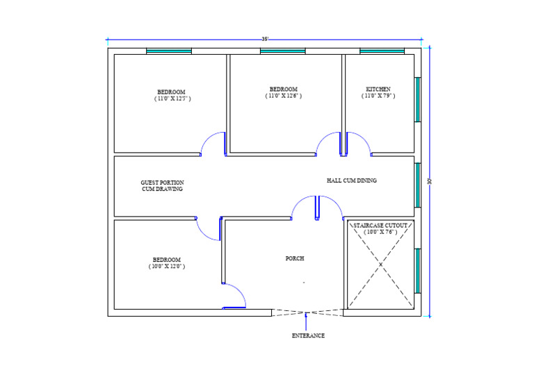 30x35 Residential Plan | PDF