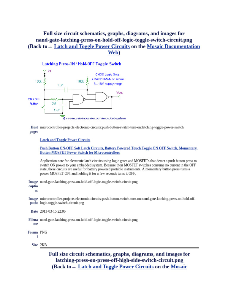 Full Size Circuit Schematics | PDF | Mosfet | Logic Gate