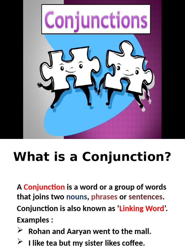 Conjunctions | PDF | Syntactic Relationships | Linguistic Morphology