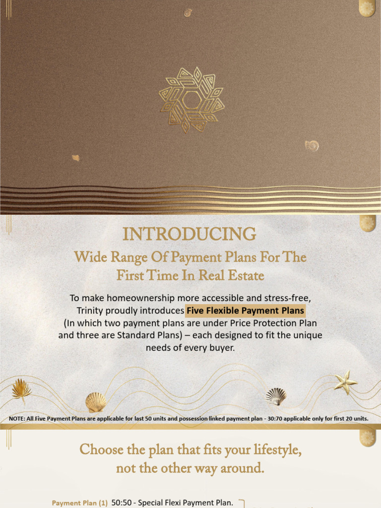 Introducing 5 Payment Plans Applicable For Limited Units | PDF