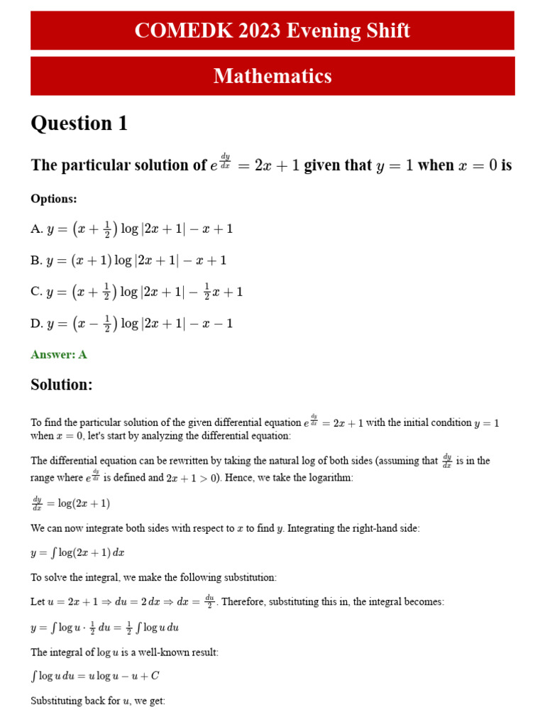 Selfstudys Com File | PDF | Determinant | Logarithm