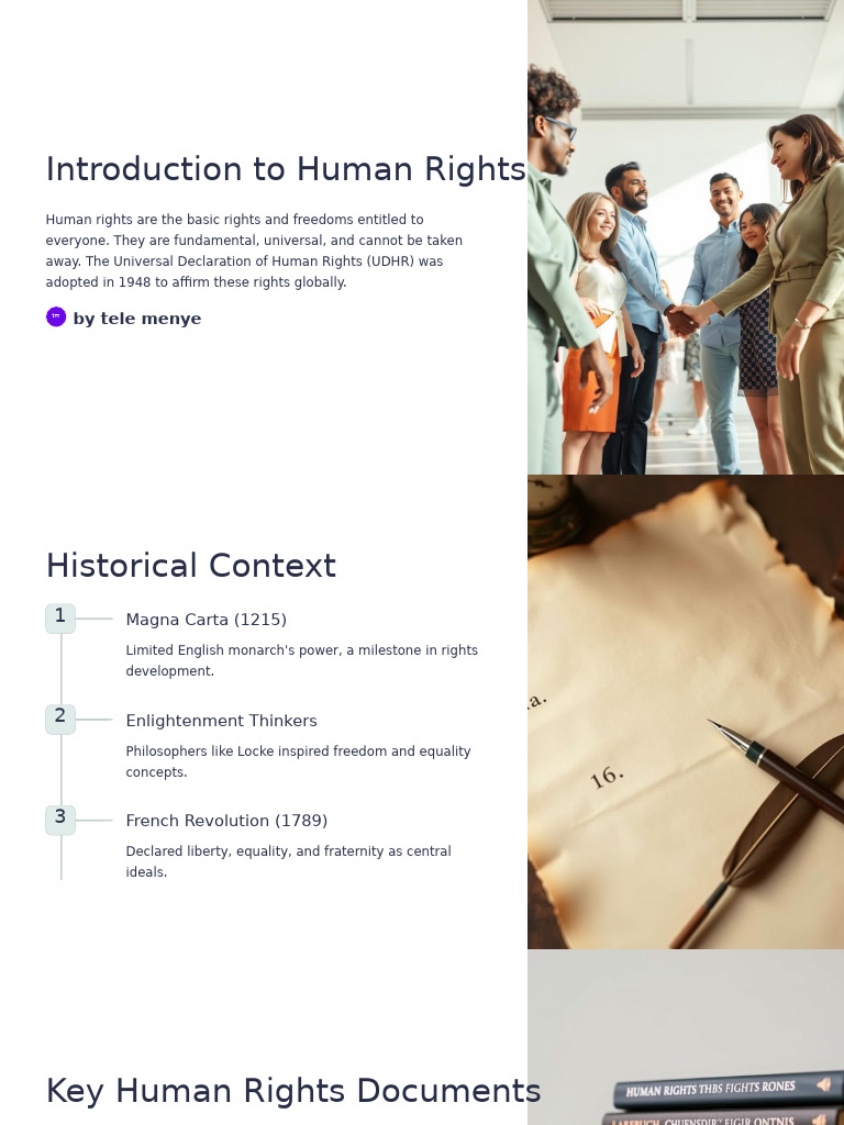 Introduction To Human Rights | PDF | Human Rights | Rights