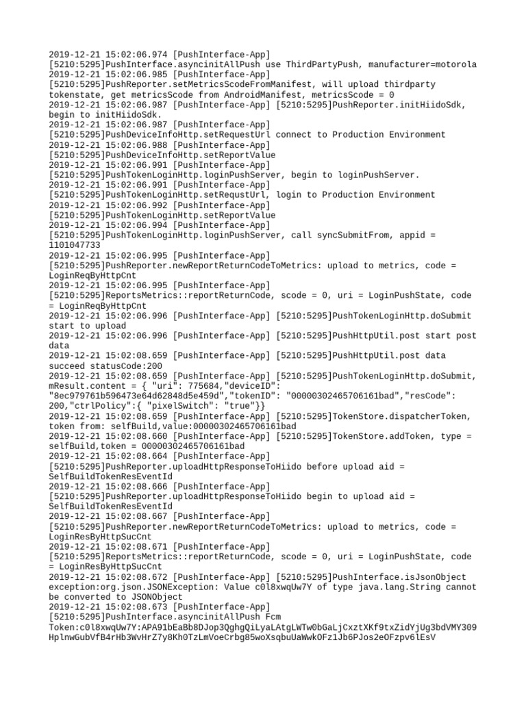 Pushsvc Log | PDF | Computer Programming | Computing