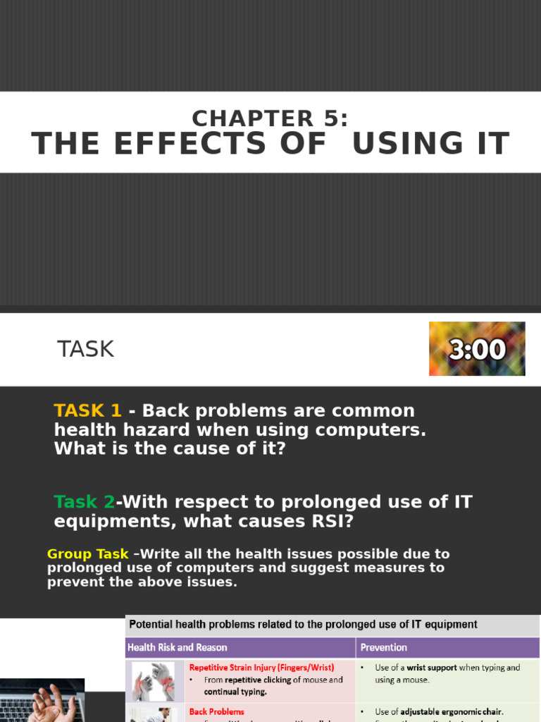 Health Risks of Prolonged Computer Use | PDF