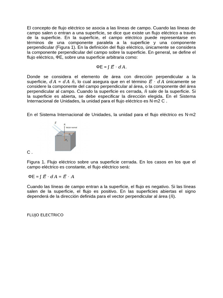 Flujo Electrico | PDF