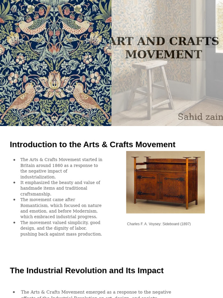 Art and Crafts Movement | PDF | Arts And Crafts Movement | William Morris