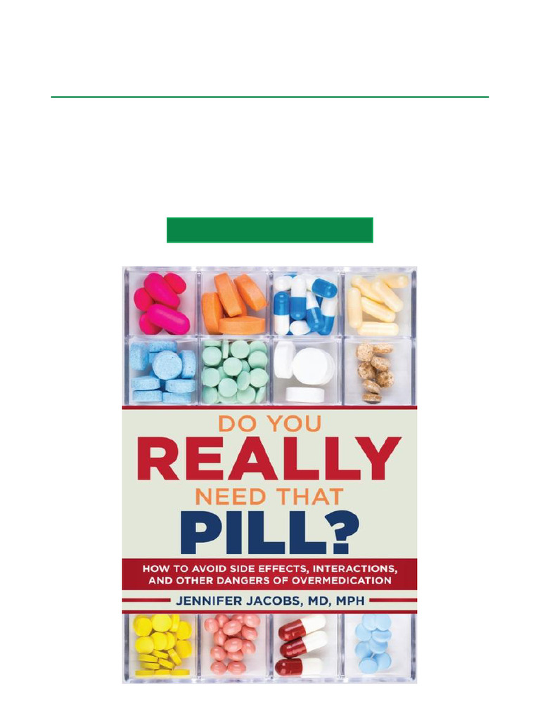 Do You Really Need That Pill? How To Avoid Side Effects, Interactions ...