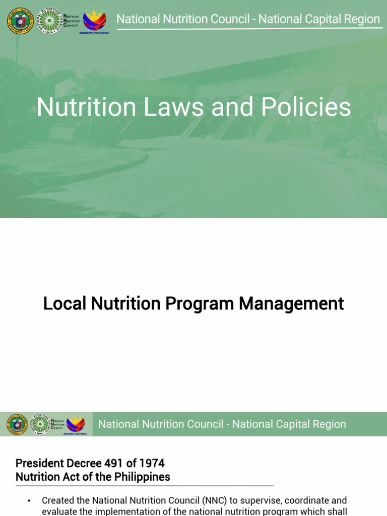 2024 PPAN Movers GA - Nutrition Policies and Law | PDF | Emergency | Wash