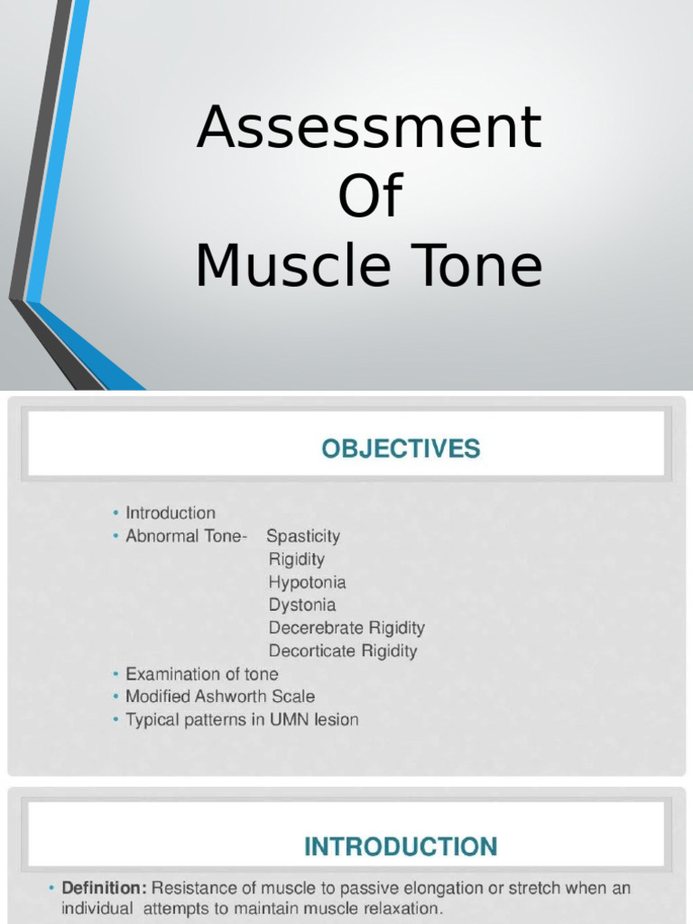 Assessment of Muscle Tone | PDF