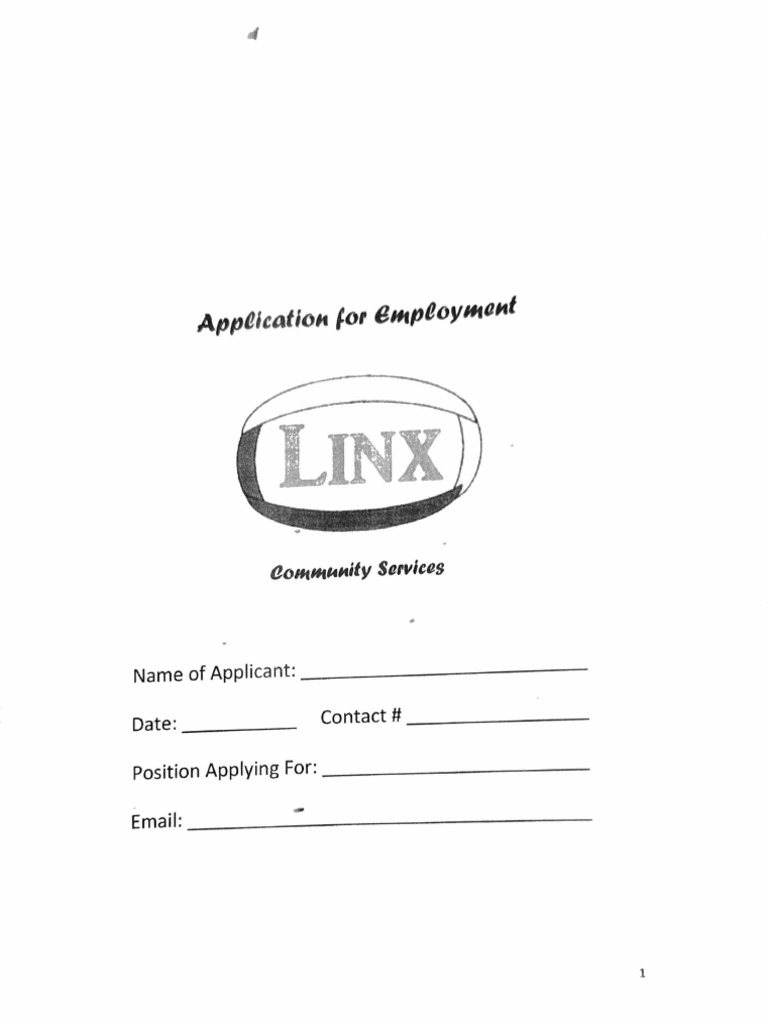 Linx Job Application | PDF