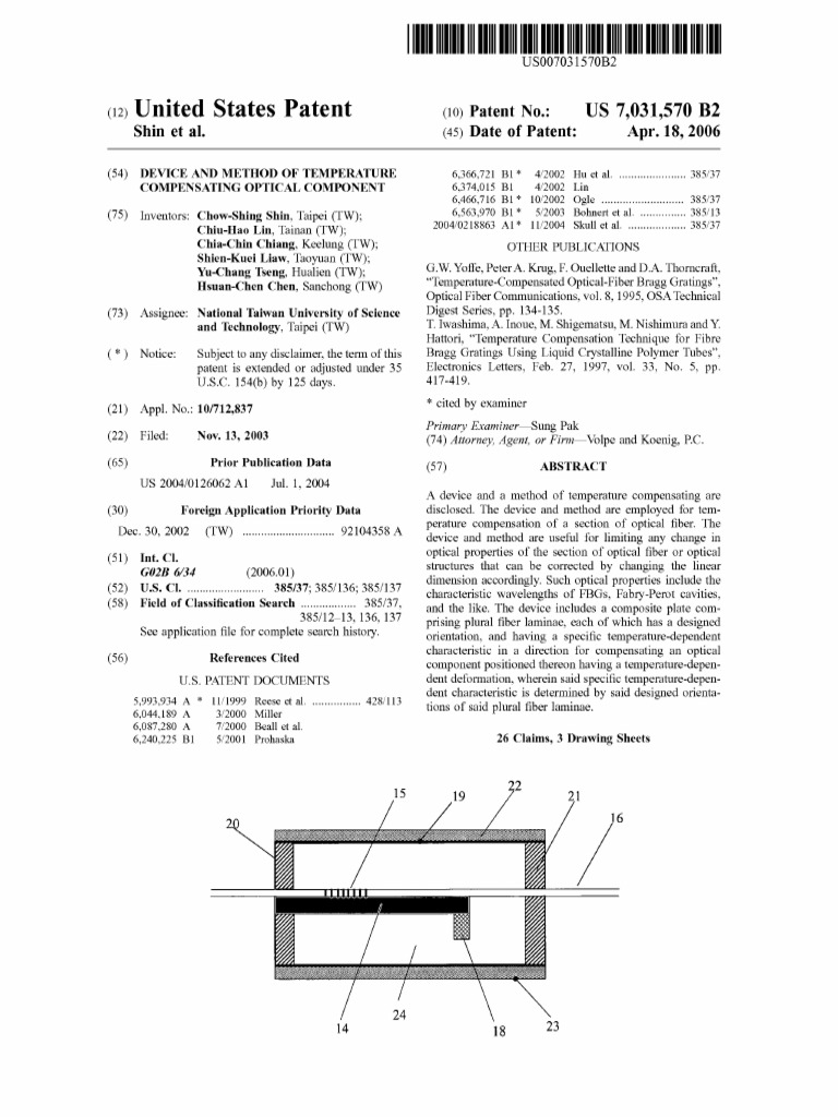 Temperature Compensation for Optical Fibers | PDF | Thermal Expansion ...