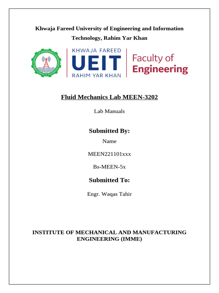 Title Page FM Lab | PDF