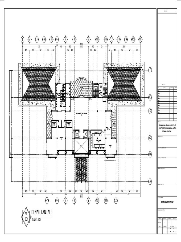 20230826 BANGUNAN REKTORAT - denah lantai 3 | PDF