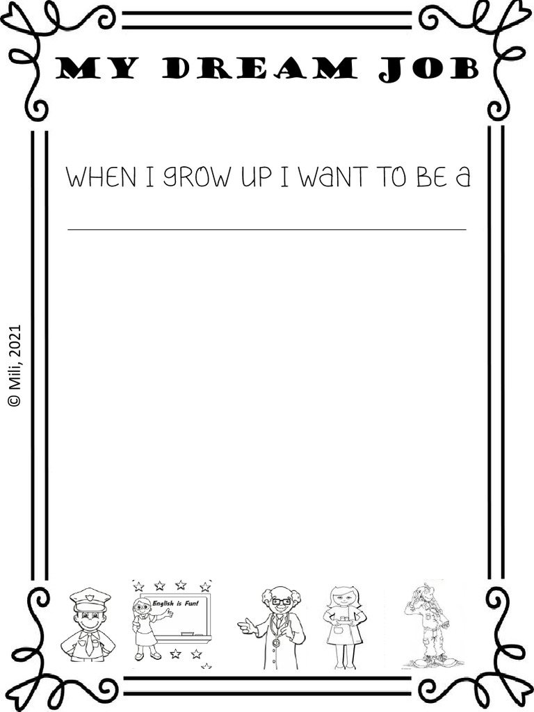 MydreamJobworksheet 1 | PDF
