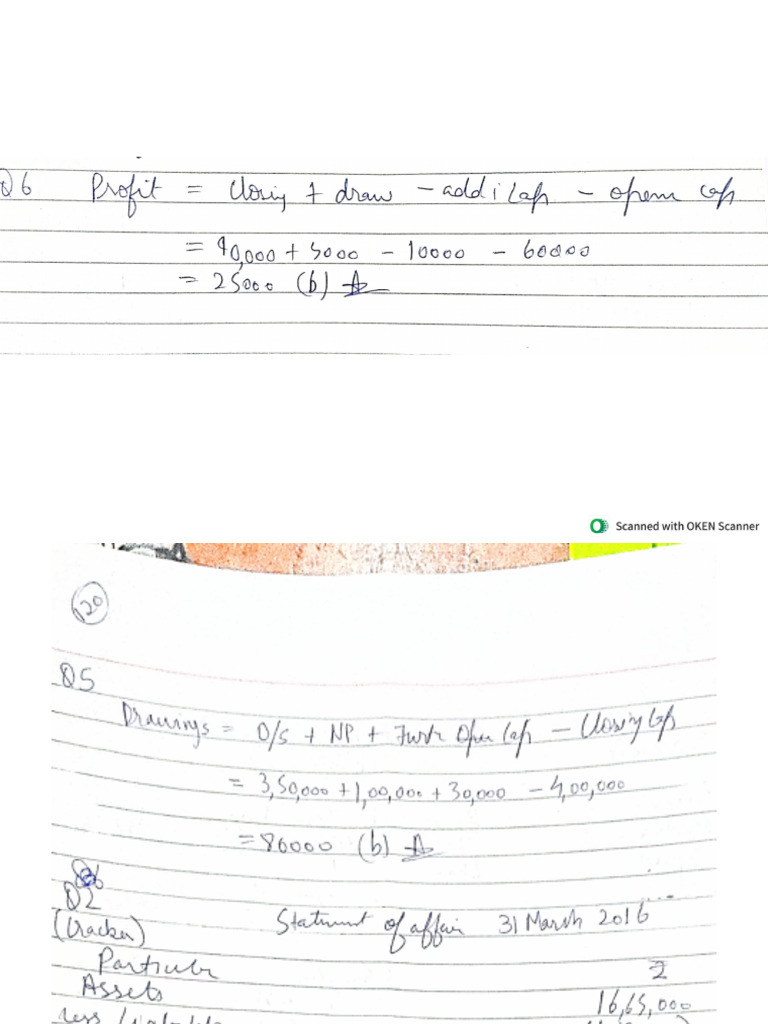 CA FOUNDATION ACCOUNT INCOMPLETE RECORDS Hand Written | PDF