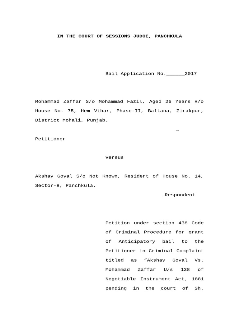 Anticipatory Bail Us 438 CRPC Session and High Court | PDF | Bail | Justice
