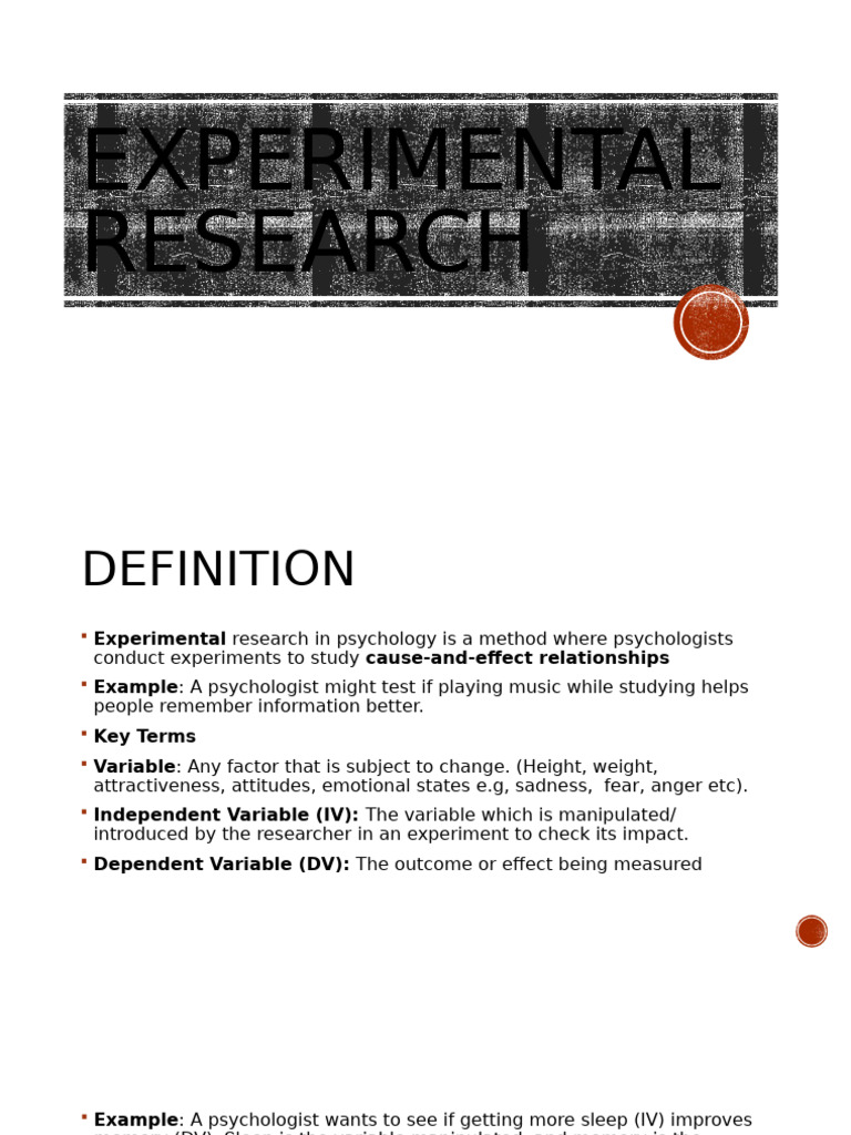 Experimental Research Eng | PDF | Experiment | Recall (Memory)