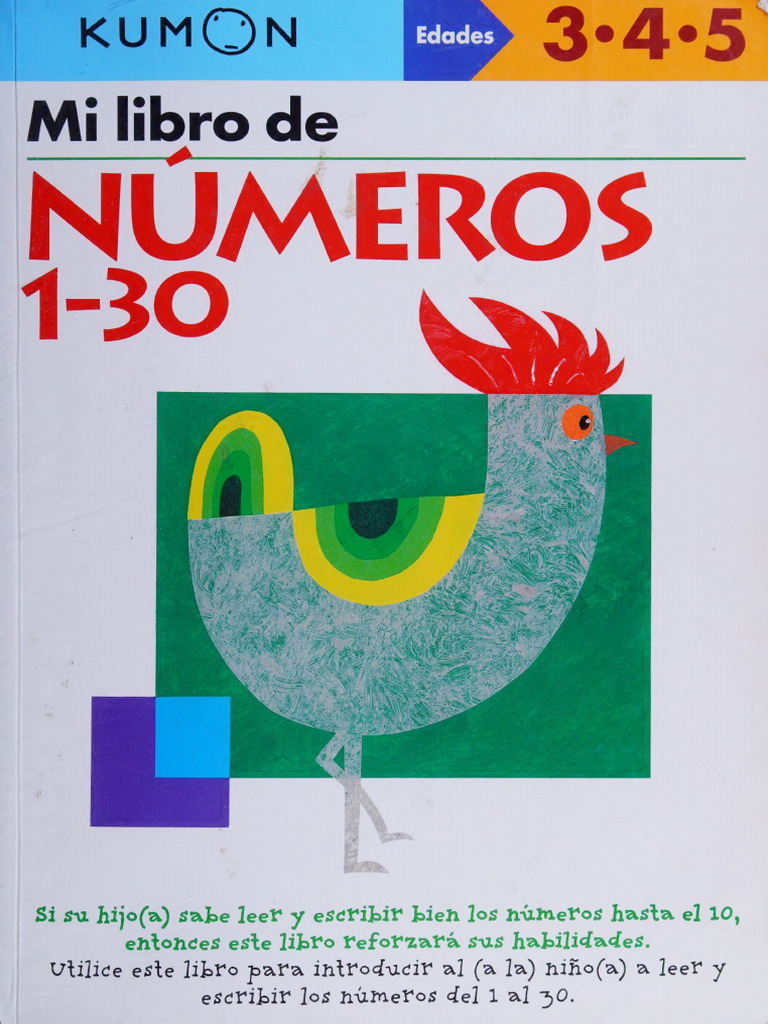 Mi Libro De: Escribir Los Numeros De) 1 A) 40 | PDF