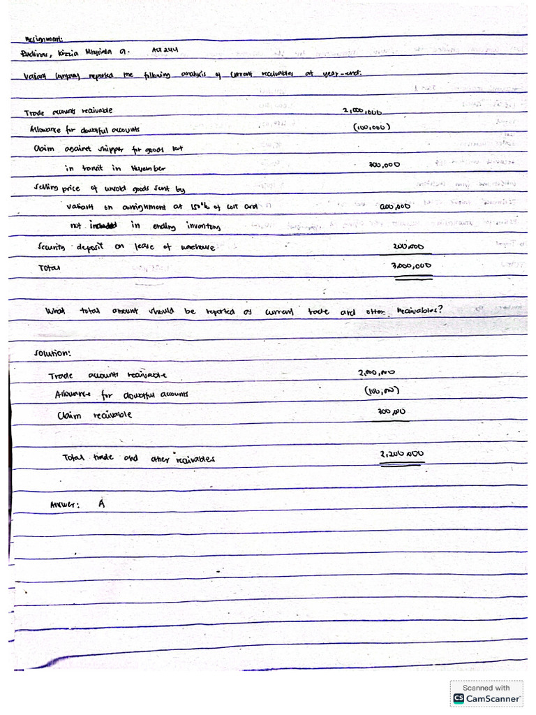 Assignment Intacc | PDF