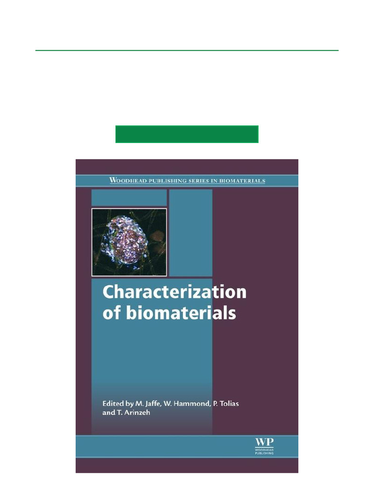Characterization of Biomaterials Full Version Download | PDF ...