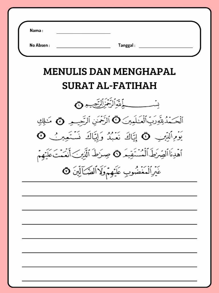 Al Fatiha | PDF