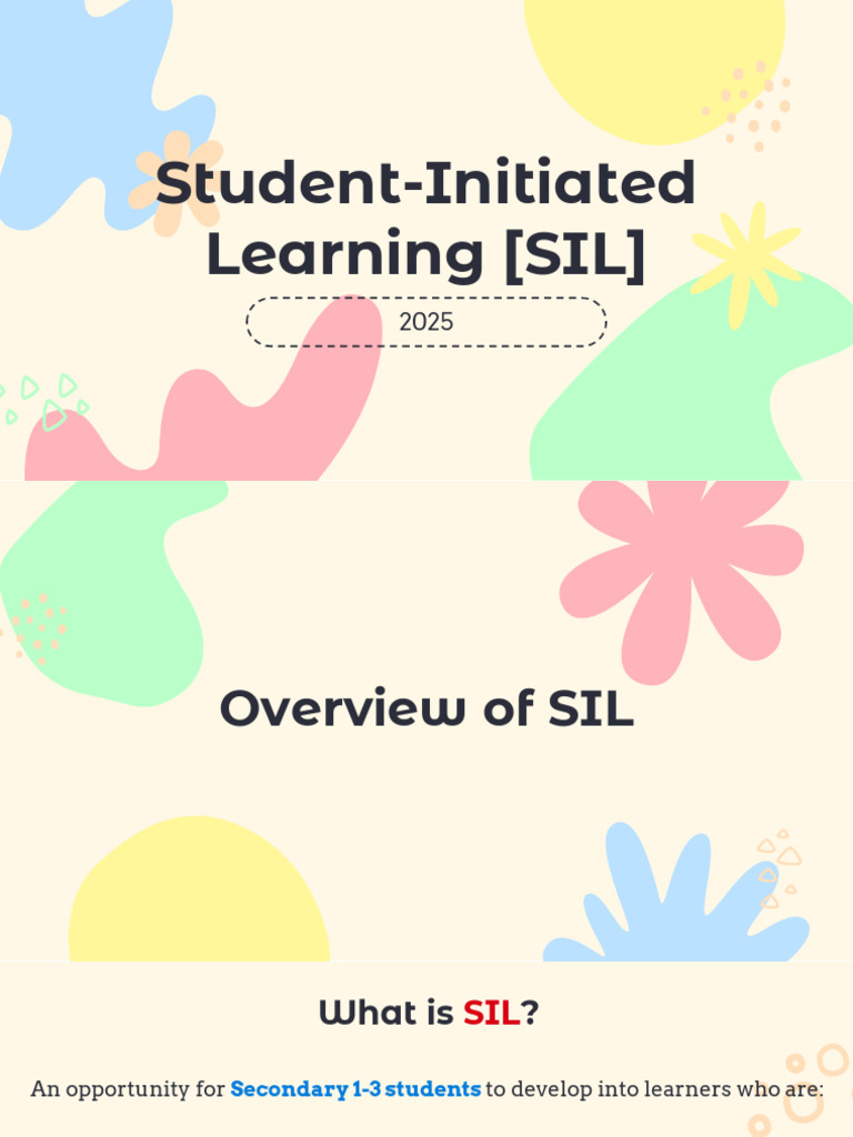 1. Student-Initiated Learning [SIL] Presentation | PDF | Cognition ...