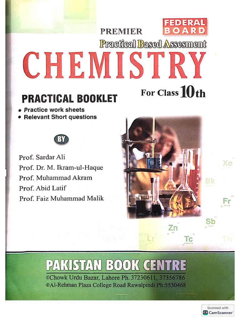 Chemistry PBA Class 10 | PDF