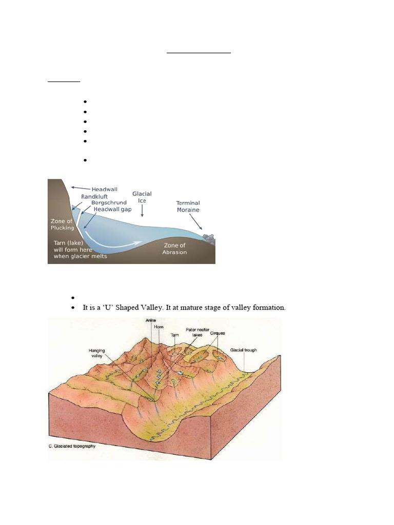 Glacial Landforms | PDF | Glacier | Earth Sciences