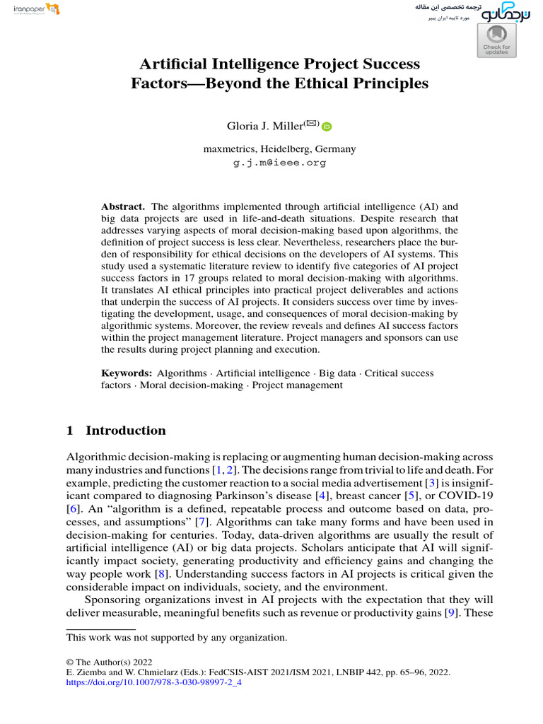 Artificial Intelligence Project Success | PDF | Artificial Intelligence | Intelligence (AI ...