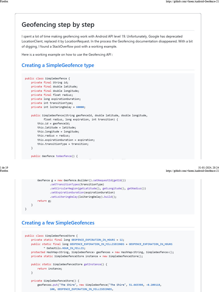 GitHub - vhoen_Android-Geofence-21 How to use Geofence API with Android API Level 21 | PDF ...