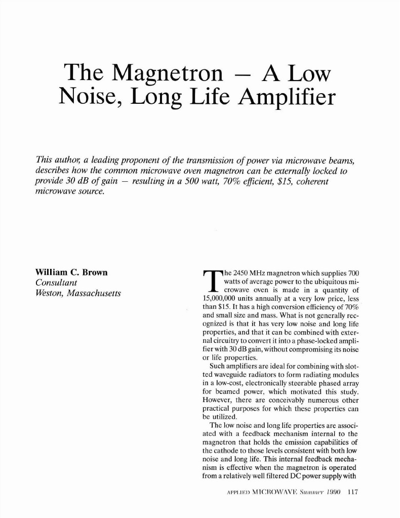 Magnetron Amplifier | PDF | Amplifier | Vacuum Tube
