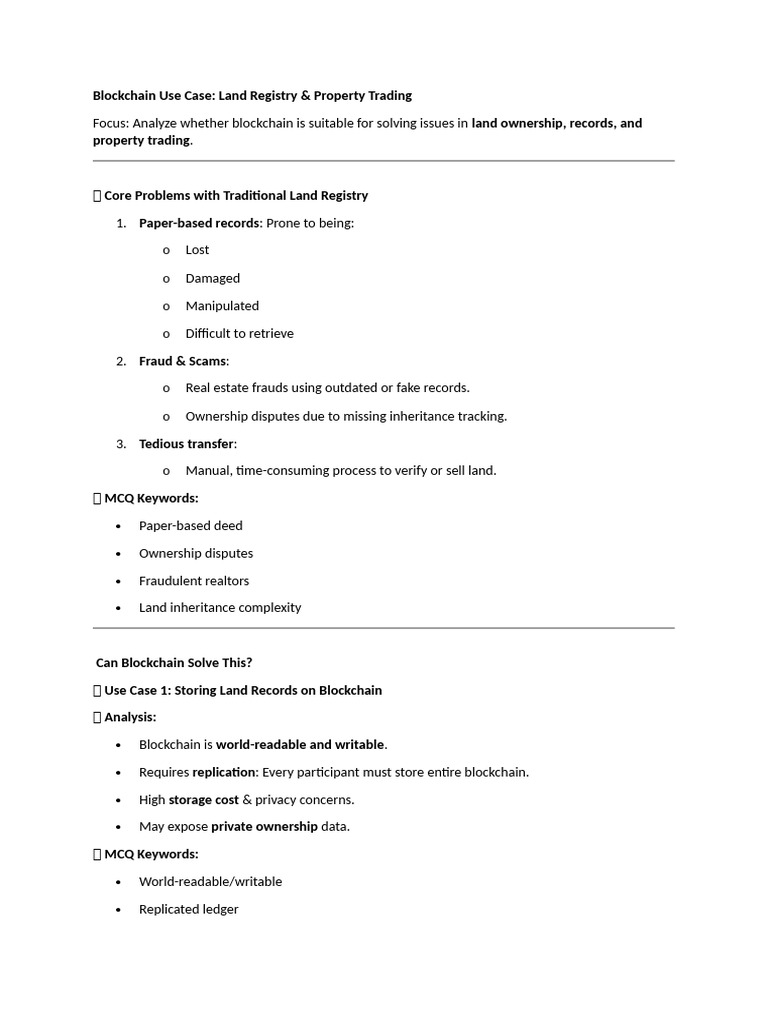 Blockchain Notes | PDF | Cryptocurrency