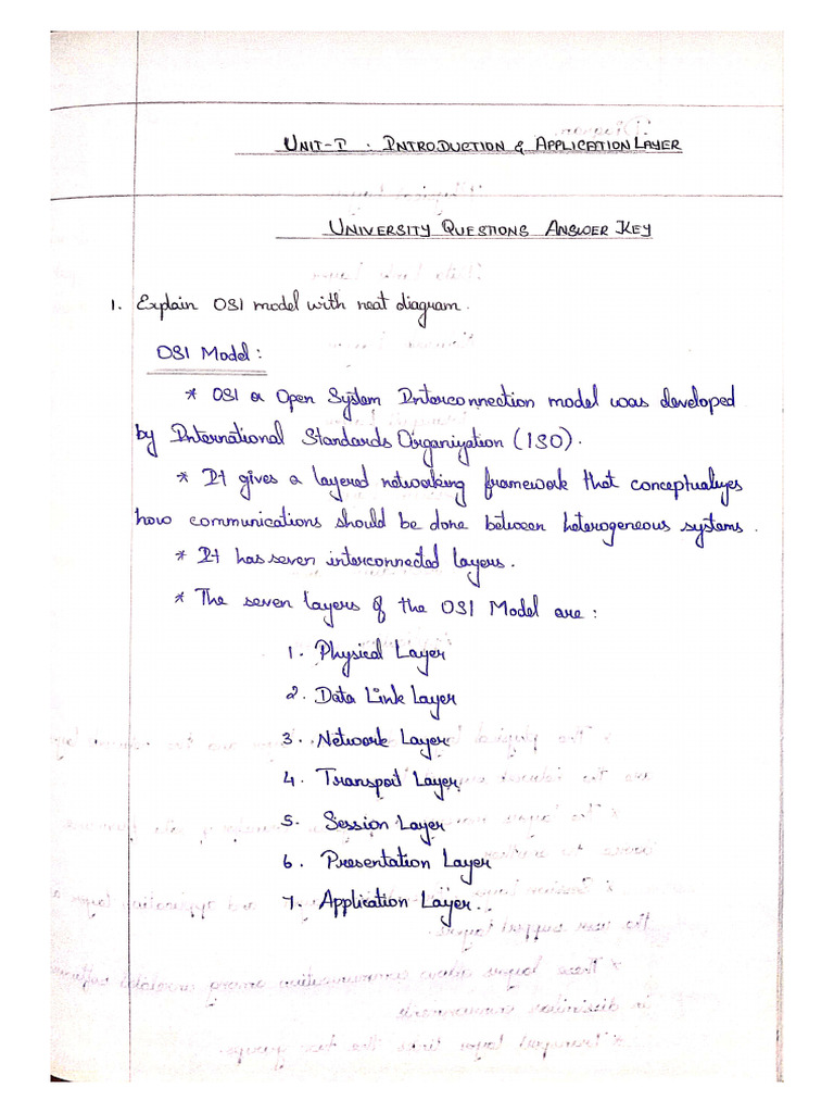 Computer Networks - Question Paper 1 | PDF