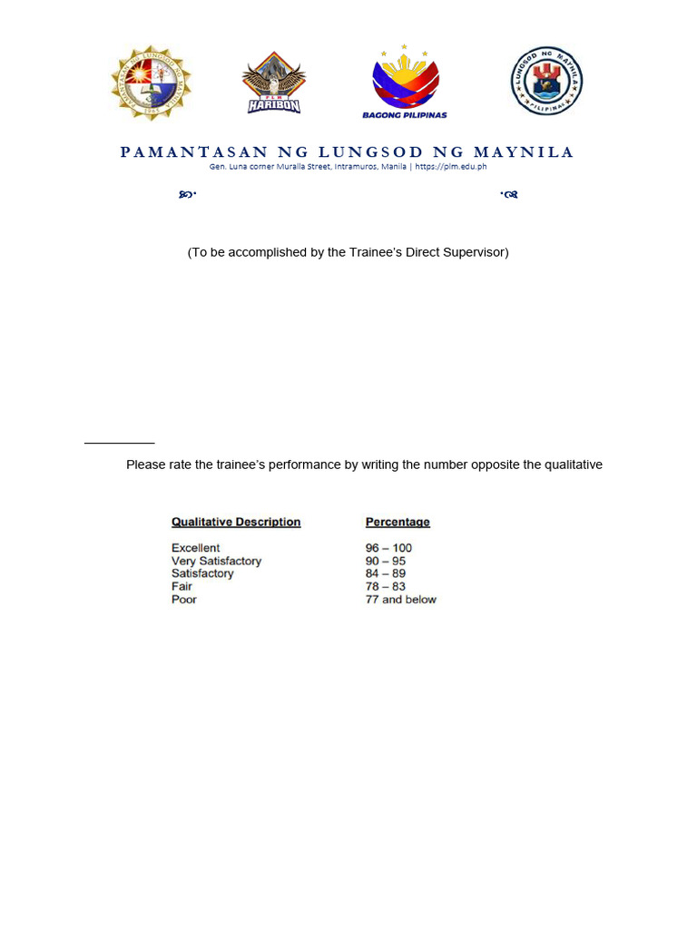CBA OJT Evaluation Form For Supervisor v3 1 | PDF | Behavior Modification | Behavioural Sciences