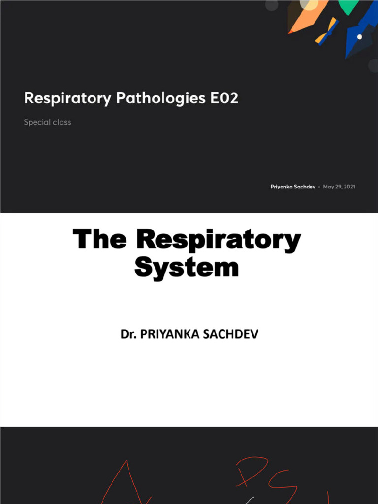 Respiratory Pathologies E02 With Anno | PDF