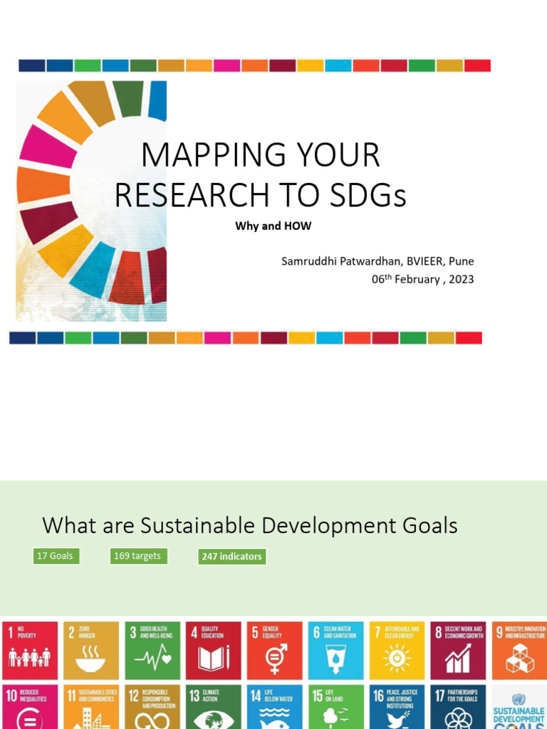 Mapping Your Research To Sdgs | PDF