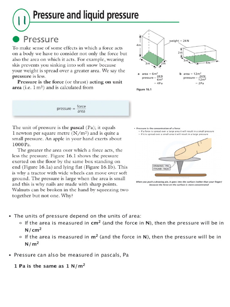 CH 11 Pressue 1 | PDF