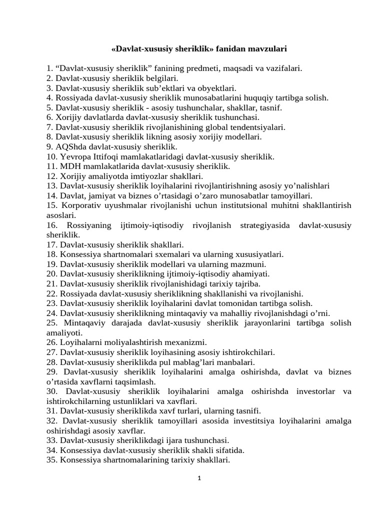 Mustaqil Ta' Lim | PDF