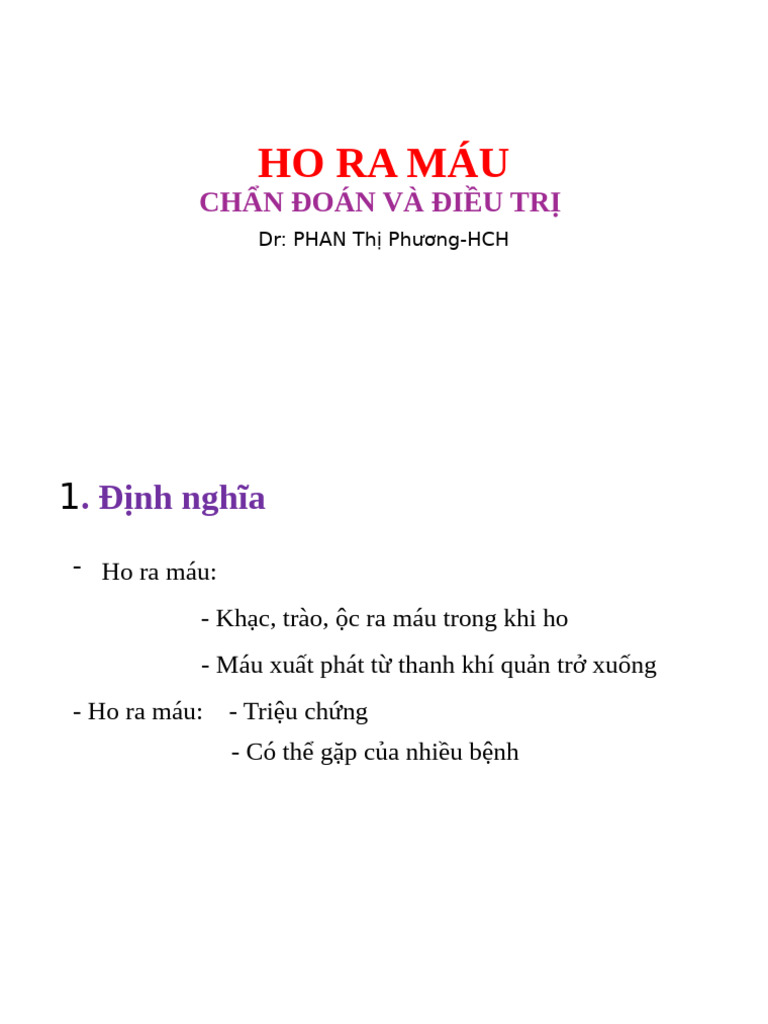 Ho Ra Máu | PDF
