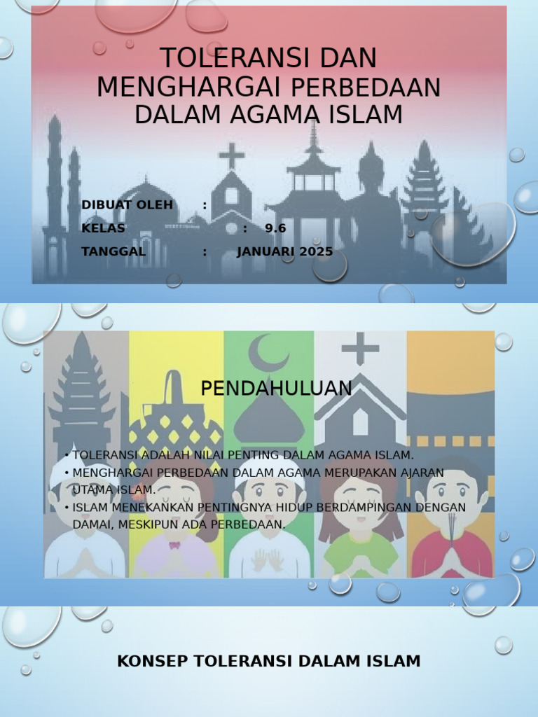 Toleransi Dan Menghargai Perbedaan Dalam Agama Islam | PDF