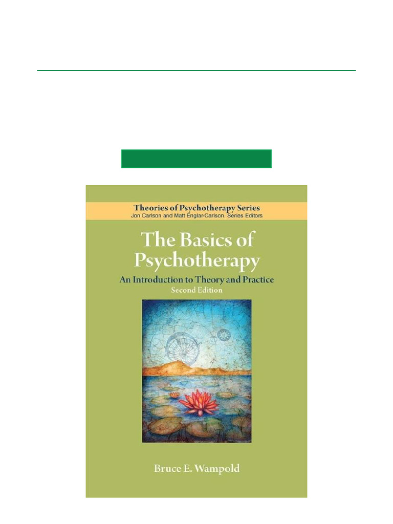 Basics of Psychotherapy: An Intro Guide | PDF | Psychotherapy | Mental ...